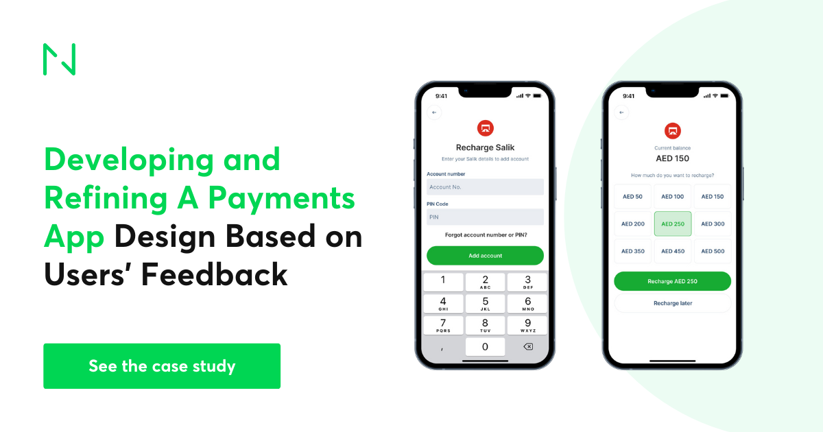 Developing and Refining A Payments App Design Based on Users’ Feedback